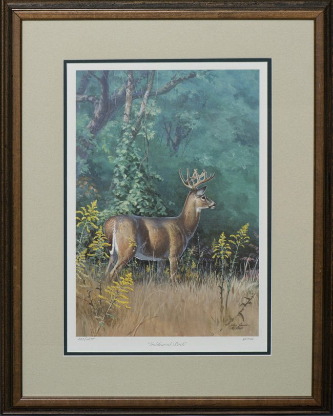 "Goldenrod Buck" Print by Ned Smith