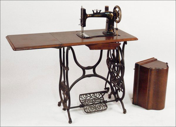 Domestic Treadle Sewing Machine.