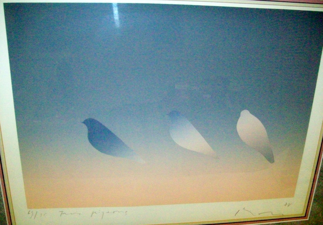 Kozo Inoue (Japanese, b.1937) Serigraph "3 Pigeons" - Aug 11, 2014 ...