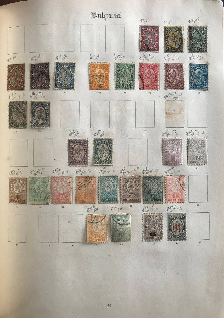 BULGARIA POSTAGE STAMPS-GROUP-1 (#0079) on Apr 15, 2023 | BOWEN AUCTION ...