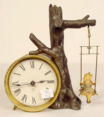 Farcot Swinging Girl Mantel Clock Price Guide