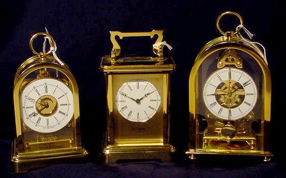 234: 3 Du Chateau Modern Desk Clocks NR