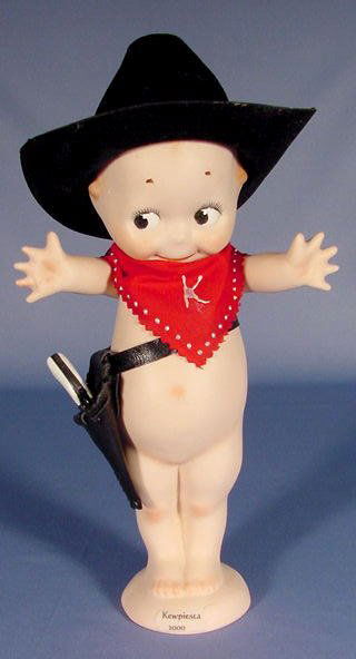 1372: Kewpiesta 2000 Kewpie Cowboy Figurine NR
