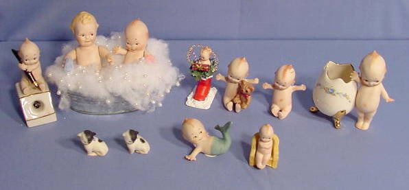 Group Of 10 Darlene's Kewpie Collectibles Nr