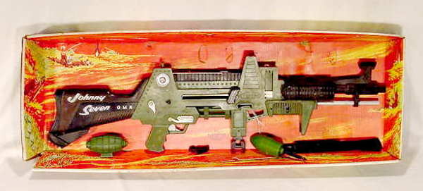 Topper Toys Johnny Seven O.m.a. Machine Gun