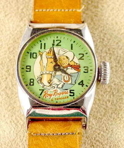 2139: 1951 Ingraham Roy Rogers & Trigger Wrist Watch NR