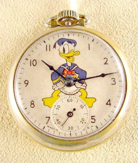 2179: 1939 Donald Duck Pocket Watch NR