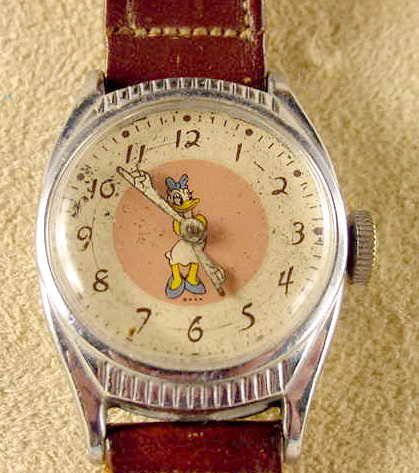 1948 U.s. Time Daisy Duck Wrist Watch