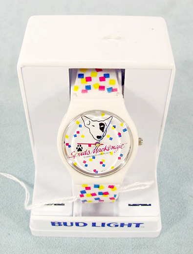 2360: 1986 Spuds MacKenzie Bud Light Wrist Watch NR