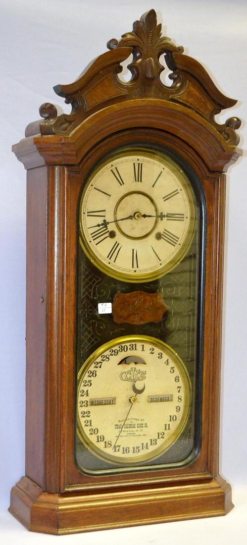 Ithaca Double Dial No. 4 1/2 Favorite Calendar Clock: