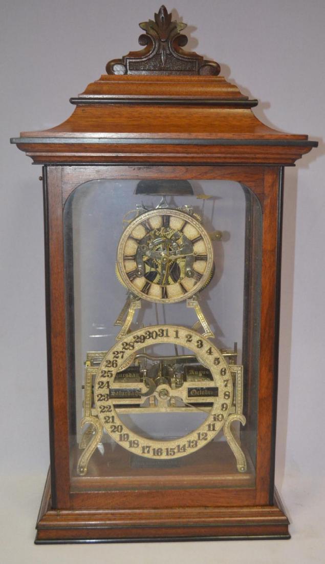 Ithaca Standard Box Skeleton Shelf Clock: T&S with the