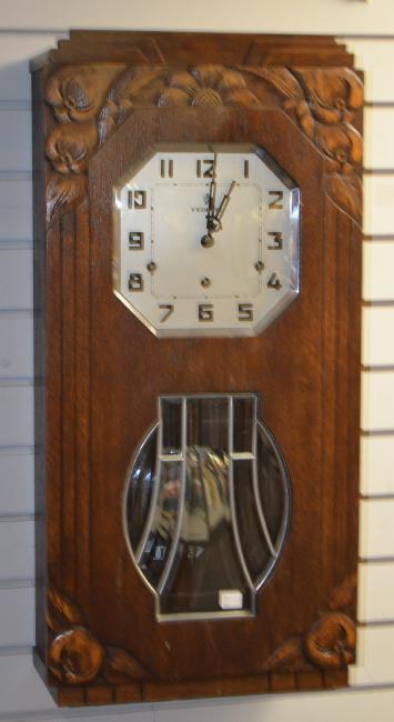 French Vedette Oak Chiming Box Clock Price Guide