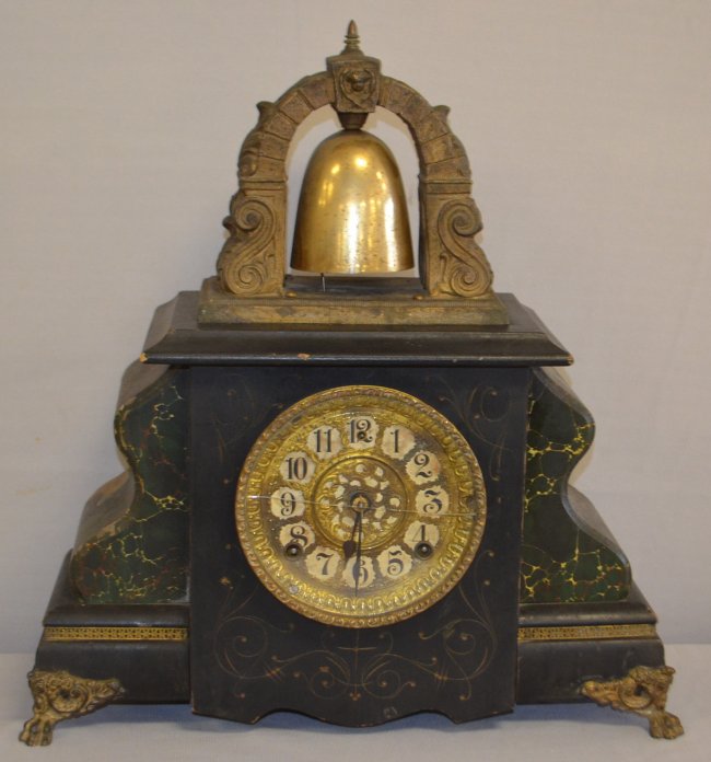 Gilbert Bell Top Curfew Clock Price Guide