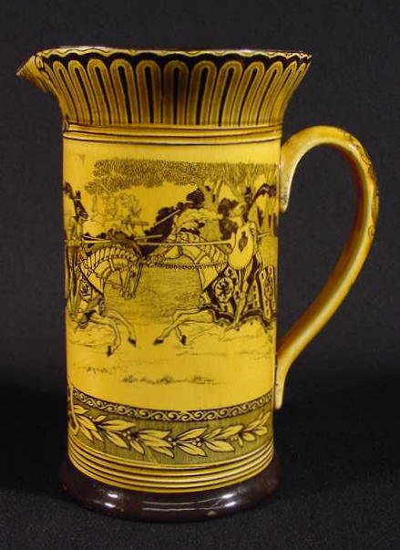 578: Royal Doulton Jug w/Jousting Knights
