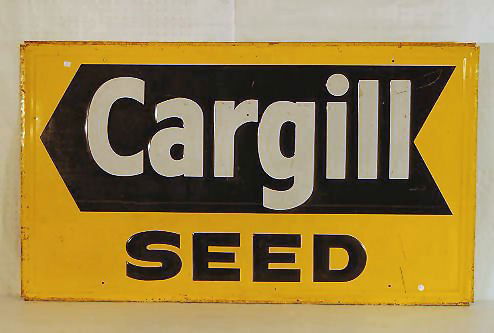 Tin Cargill Seed Sign