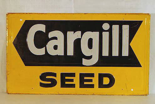 Tin Cargill Seed Sign