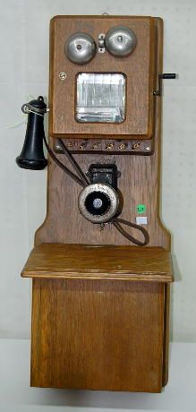 Montgomery Ward Double Box Oak Telephone