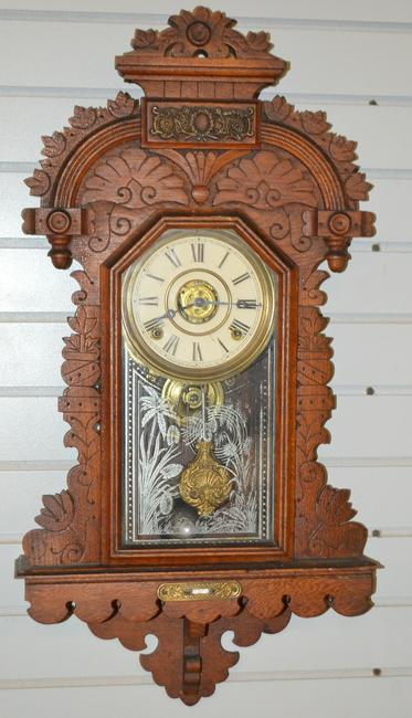 Ingraham Kitchen Mantel Clock. Oak case with Price Guide