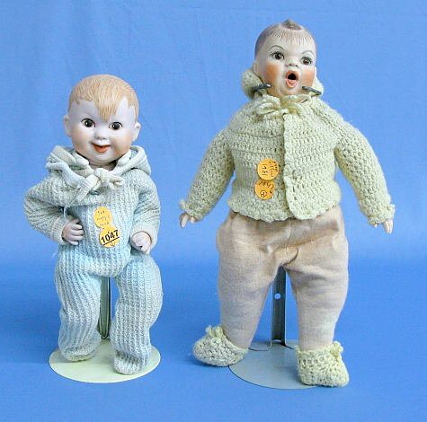 2 Character Dolls: Maggie Head 1961 & 1966 Baby