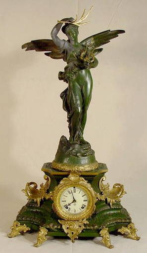 Ansonia Undine & Gloria Statue Clock
