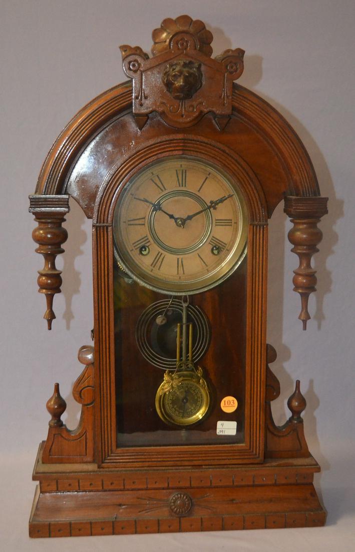 Gilbert Iris Walnut Parlor Clock Price Guide