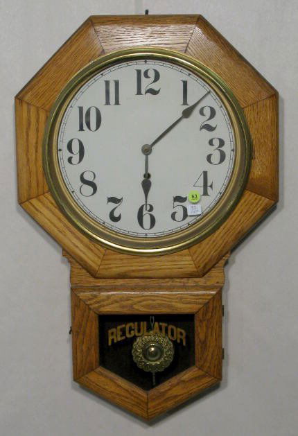 63: Sessions "Office" 12" Drop Octagon Wall Clock