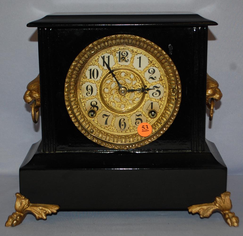 Gilbert Black Enamel Mantle Clock Price Guide