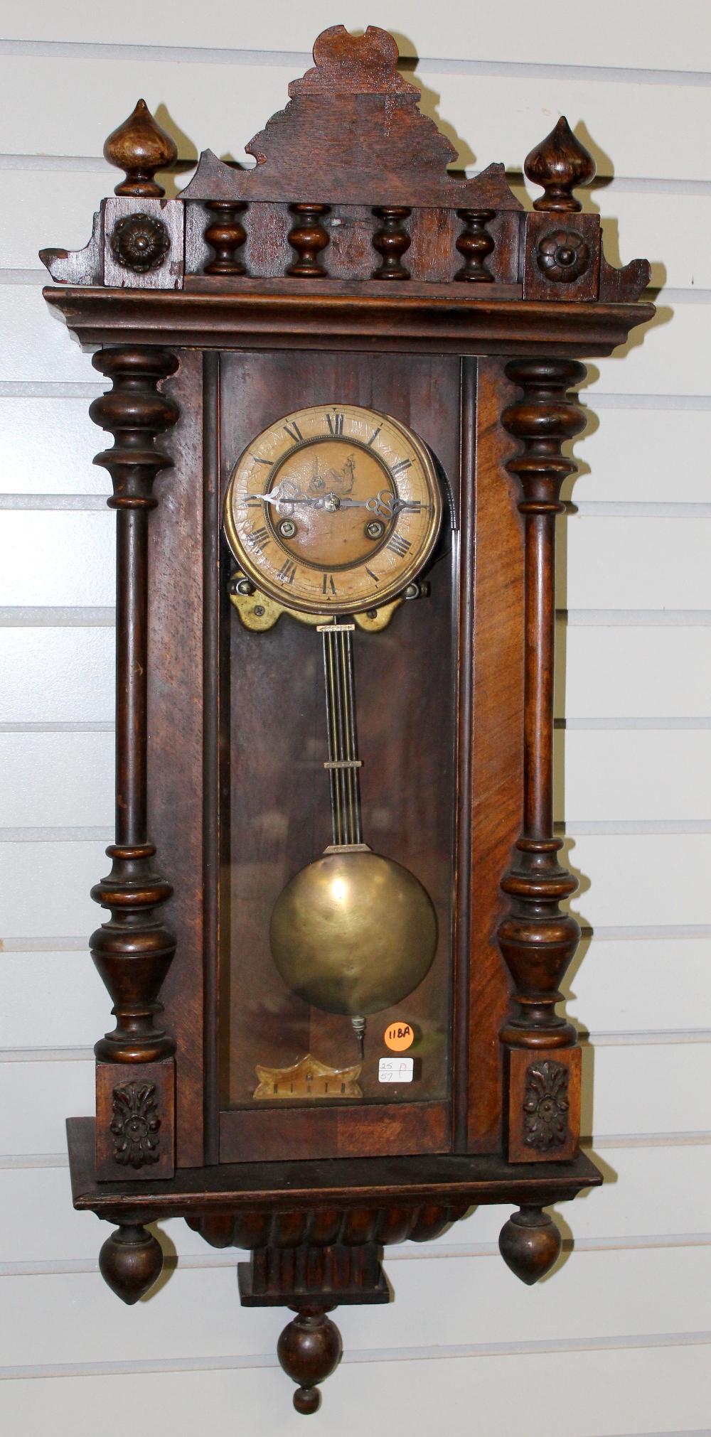 Walnut Vienna Wall Regulator Clock Price Guide