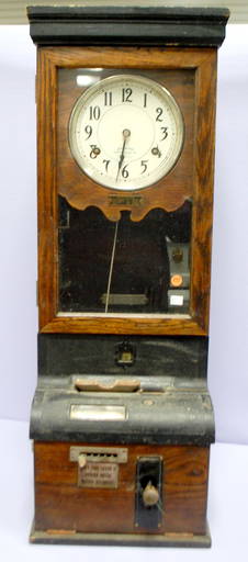 Antique International Time Recording Clock