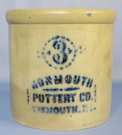205A: Monmouth Pottery Co. 3 Gal. Stoneware Crock