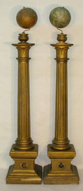 97: Pr. Masonic Lodge Columns w/Globe Tops - Apr 15, 2009 | Tom Harris ...