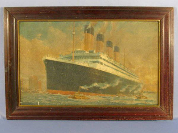 Fred J. Hoertz Chromolithograph On Canvas