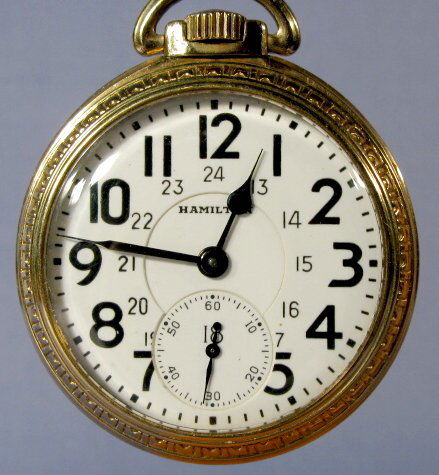 193: Hamilton 992B 21J 16S Lever Set Pocket Watch
