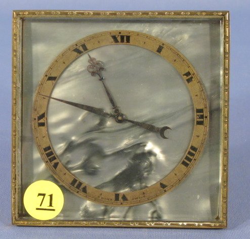 71: Swiss Dore Metal 8 Day Dresser Clock