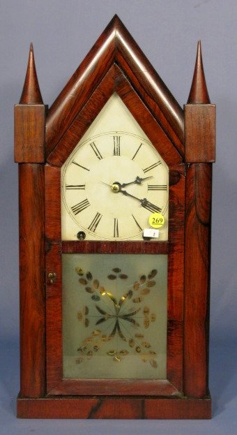 269: Brewster & Ingraham Spring 8 Day Steeple Clock