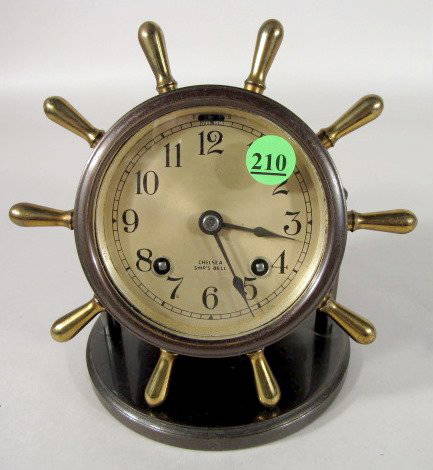 Chelsea Vanderbilt Ships Bell Desk Clock