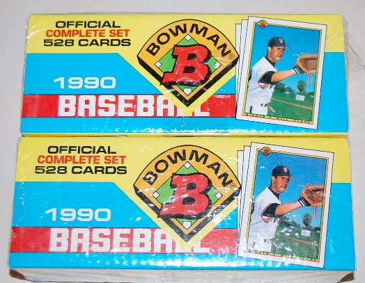17: 2 Boxes 1990 Bowman Baseball Cards Complete Sets
