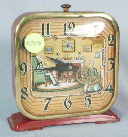 Lux Animated Spinning Wheel Clock Nr