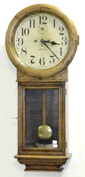 New Haven 30 Day Saturn Wall Clock