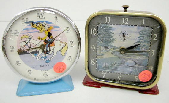 French Animated Cowboy & Lux Alarm Clock