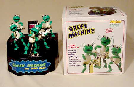 615: Music Activated Green Machine Frog Band NR