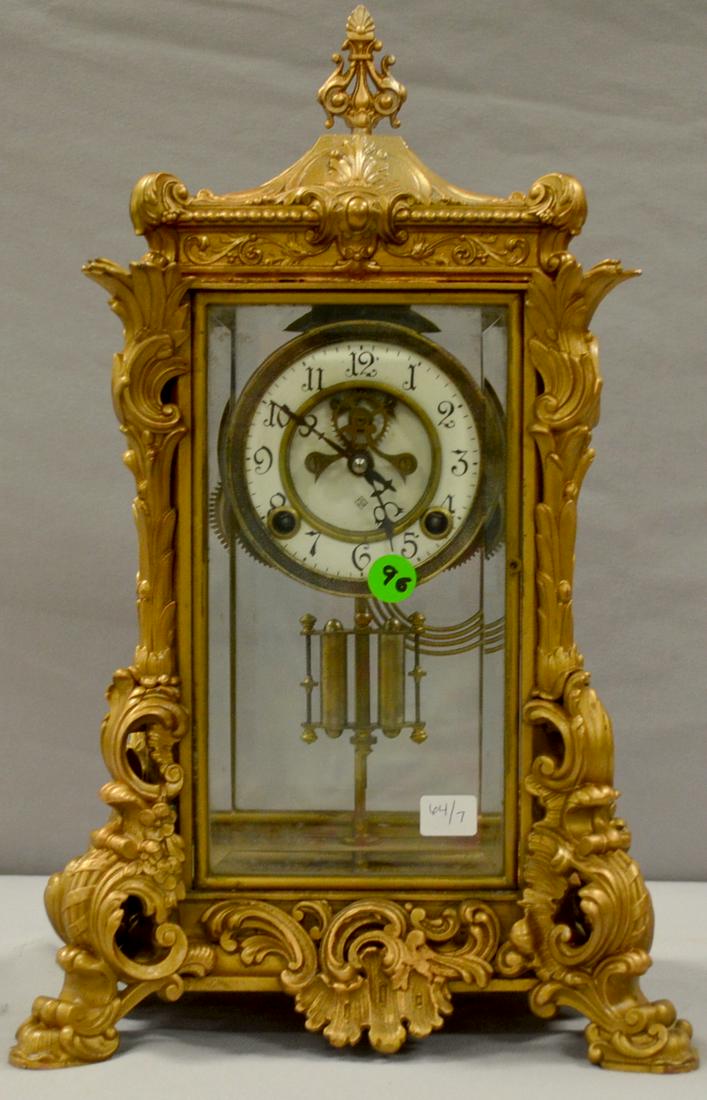 Ansonia Crystal Regulator Clock Auction