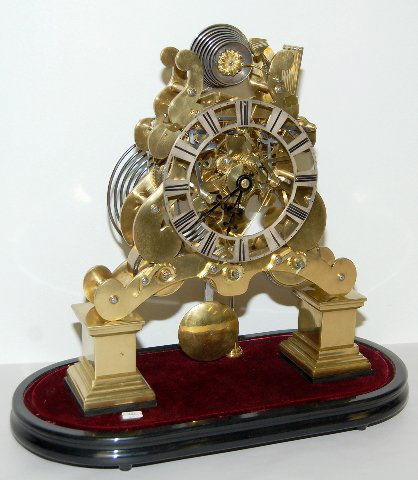 147: English Nested Bell Skeleton Clock