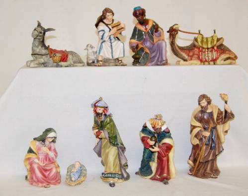 9 Piece Bisque Nativity Set, China, O'Well - Feb 17, 2013 | Tom Harris ...