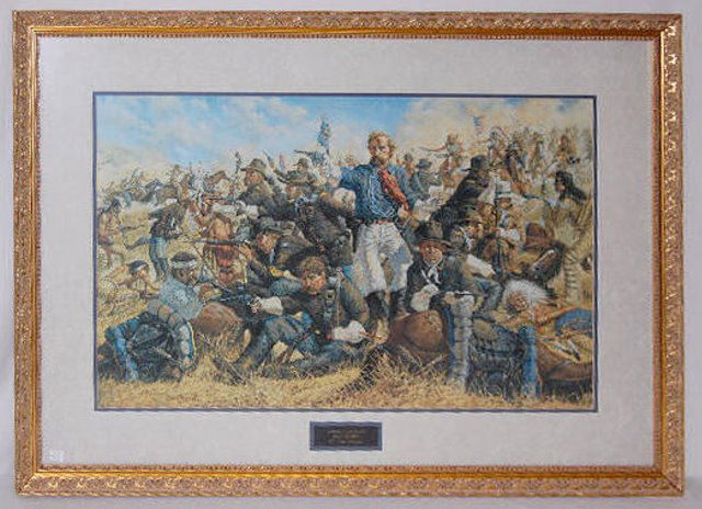 Michael Gentry "custer's Last Stand" Framed Print