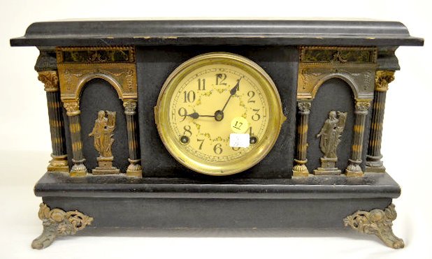 Sessions "Mozart" Black Mantel Clock