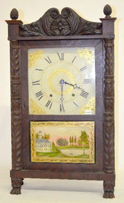 George Mitchell Wood Works Shelf Clock, Paw Feet