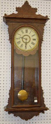 En Welch "sembrich" Black Walnut Wall Clock