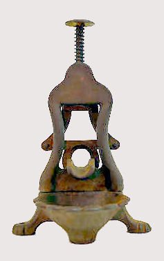 Antique Cast Iron Cigar Cutter, Plunger Style