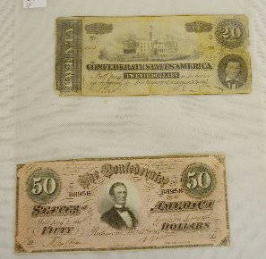 Confederate Paper Notes, $50.00 & $20.00 - Jun 11, 2014 | Tom Harris ...